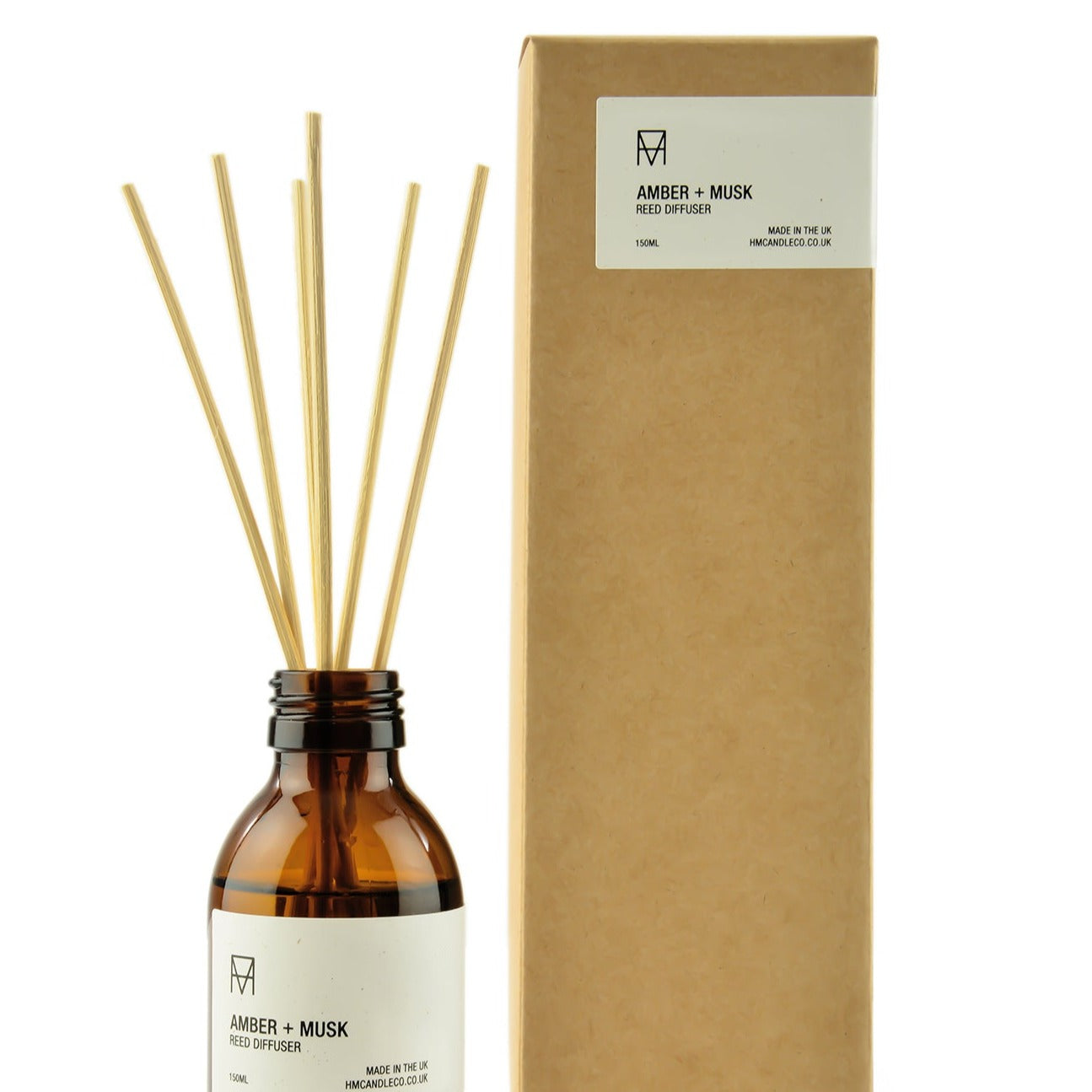 Amber & Musk Reed Diffuser - Handmade Candle Co. – elsh | Eco Living ...